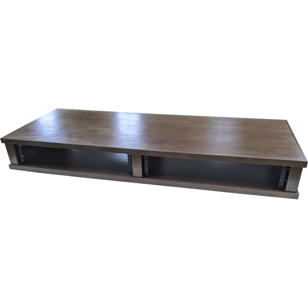 18U X 2 36 Space Double Bay Wood Studio Rack Custom Built To Order 18u-x-2-36-space-double-bay-wood-studio-rack-custom-built-to-order